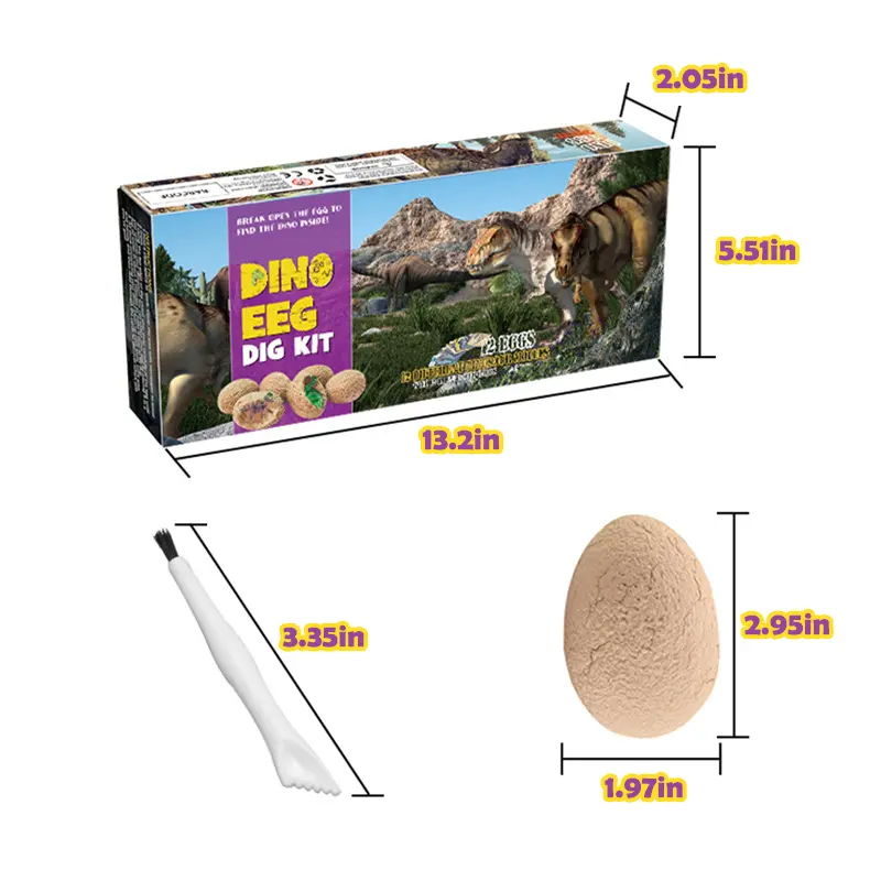 Dig It Up! Dinosaur Egg Dig Kit with 12 Realistic Eggs