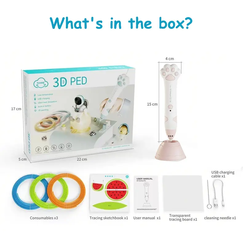 Magical Pink 3D Pen Set for Kids