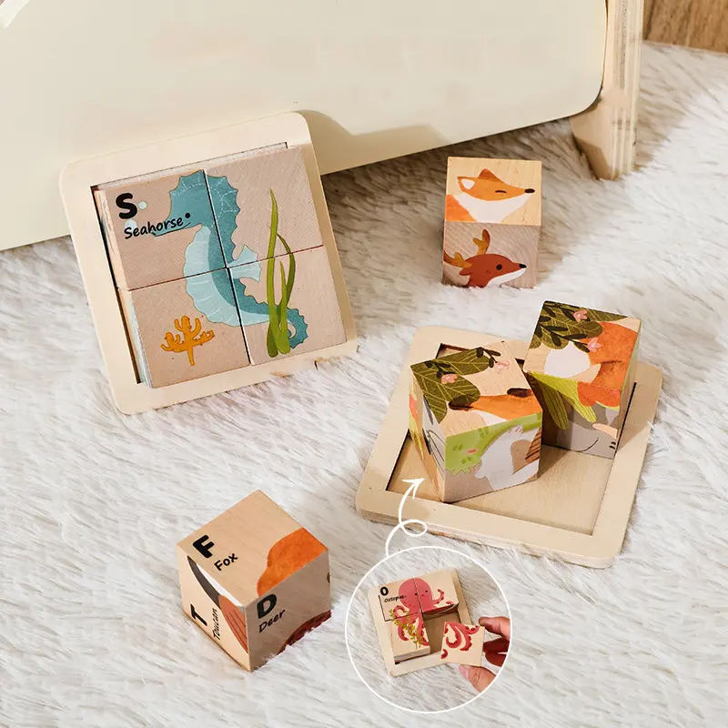 Montessori Animal Puzzle Blocks