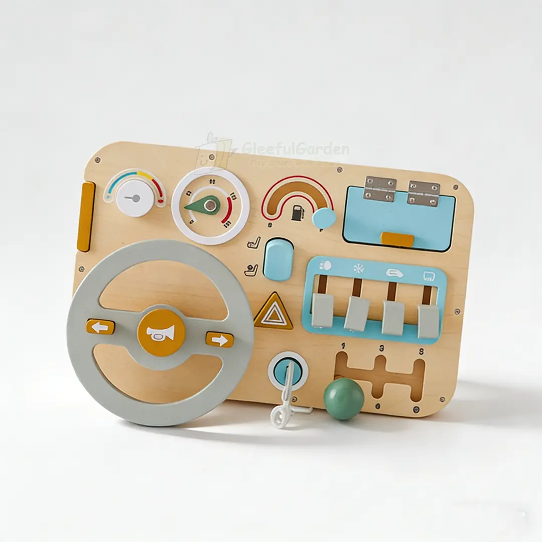 Montessori Wooden Car Busy Board